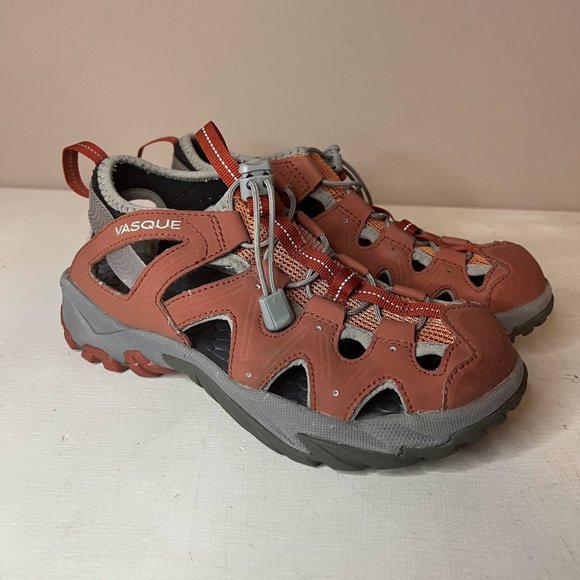 Vasque | Shoes | Vasque Flux Sport Sandals Burnt Orange Leather Bungee ...